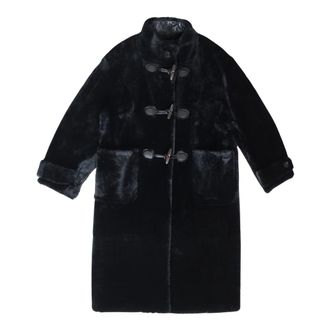 Just things we like Saki Lamfell-Shearling-Mantel - - Jackets - Damen - Schwarzk - M