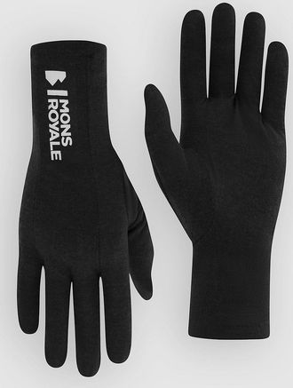 Mons Royale Merino Volta Liner Gloves black