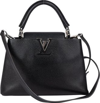 Louis Vuitton Crossbody Bags - Louis Vuitton Noir Taurillon Capucines BB Handbag - Gr. unisize - in Schwarz - f&uuml;r Damen