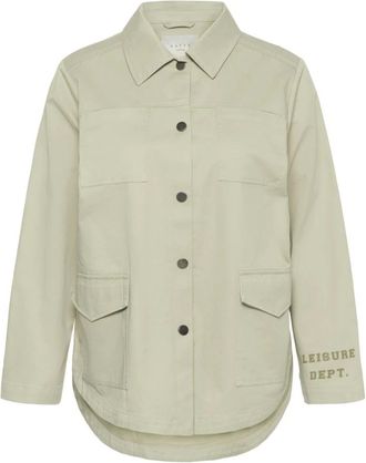 Kaffe Curve Femme, Vestes, Vert, Taille: 50 FR Kcleina Quilt Light Jacket