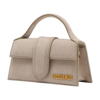 Jacquemus Womens Top Handle Bag Beige Leather
