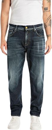 Replay Herren Jeans Sandot Tapered-Fit, Blau (Dark Blue 007), 32W / 30L