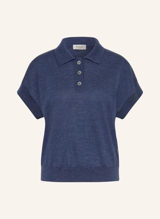Maerz Maerz Muenchen Strick-Poloshirt blau