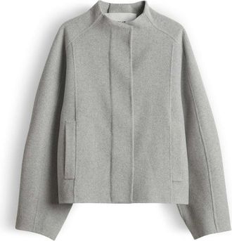OPUS Wolljacke Jacke aus doppellagige Wollqualit&auml;t Regular Fit Paspeltaschen vorne