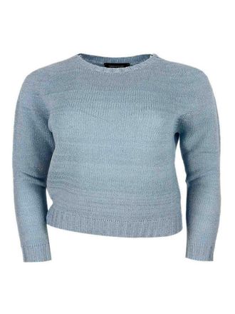 Fabiana Filippi Pull Col Rond - Bleu Clair