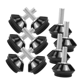 Artibetter 10 Stück Verstellbare Möbelbeine Schraubfüße aus Robustem Edelstahl rutschfest und Schallreduzierend Einfache Montage Geeignet für Stuhl Tisch Sofafüß
