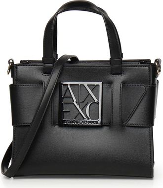 A|X Armani Exchange Femme, Sacs, Noir, Taille: ONE Size Mini Sac &agrave; Main Avec Boucle