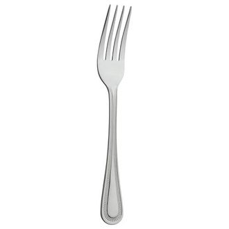 Grunwerg DFBDR DKBDR Parish Besteck 12er Set Dessertmesser, Edelstahl, Silber, Bead, 12