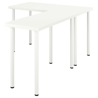 IKEA LAGKAPTEN / LINNMON Schreibtisch L-f&ouml;rmig