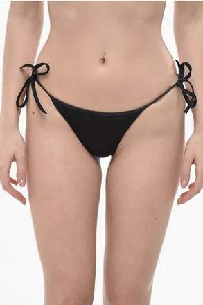 Dsquared2 Tie-Side Bikini Briefs with Print Embellished with Rhineston size 40