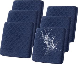 Shanna Stretch Sofa Sitzkissenbezüge rutschfest Sofabezug: 6 Stück Bedruckte Outdoor-Kissenbezüge Elastische Magische Sofabezüge Waschbarer Möbelschutz Geeig