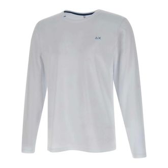 Sun 68 Homme, Tops, Blanc, Taille: XL Basic T-shirt