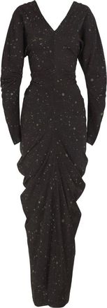 Cortana Femme, Robes, Noir, Taille: 42 FR Kaz, robe en soie motif taches