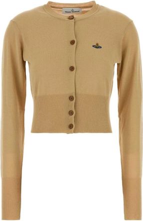 Vivienne Westwood Femme, Pulls, Brun, Taille: 38 FR Bea Cropped Cardigan