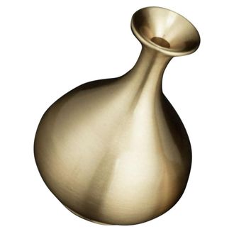 Holibanna Dekorative Kleine Messingvase 340g f&uuml;r Fensterbank und Schreibtisch Kleiner Vasenornament f&uuml;r Zuhause und Garten