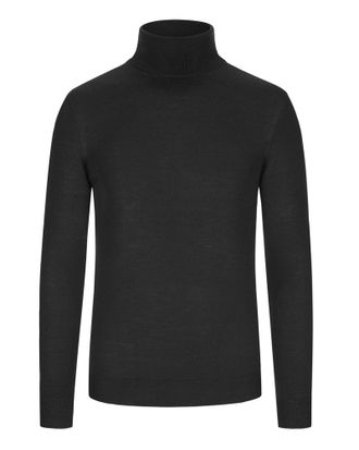 FILIPPO DE LAURENTIIS Rollkragenpullover in Super-120-Merinowolle in