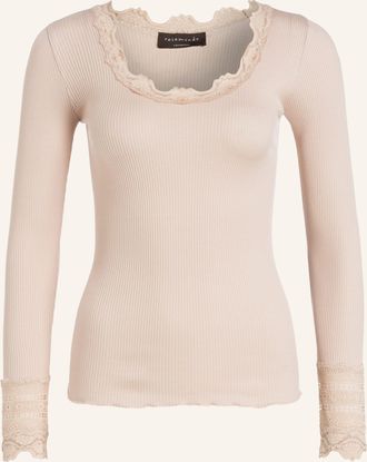 Rosemunde Longsleeve Benita Aus Seide Mit Spitze beige