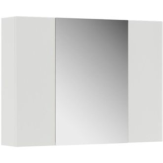 Vicco Badspiegelschrank Leopold, Weiß, 80 x 59.2 cm mit Regalen, Vicco