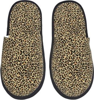 Generic Pantoufle Maison Imprim&eacute; L&eacute;opard 1 Chaudes Pantoufles Portative Hiver Pantoufles Confortable Hiver Chaussures Chaudes Pour Salon H&ocirc;tels Chambre M