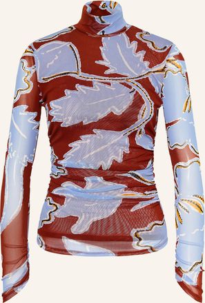 Diane Von F&uuml;rstenberg Diane Von Furstenberg Rollkragenshirt Logan Aus Mesh blau