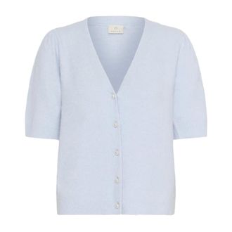 Kaffe Kamarina Cardigan - Femme - Pulls - Bleu - Taille: 36 FR