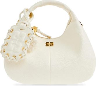 Ganni Femme, Sacs, Blanc, Taille: ONE Size Mini Sac Hobo clout&eacute;