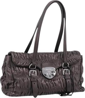 Prada Pre-owned Sac Cabas Vintage - Femme - Pre-owned - Gris - Taille: ONE Size