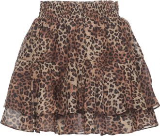 Saint Barth Femme, Jupes, Brun, Taille: 40 FR Eivissa Ruffled Mini Skirt