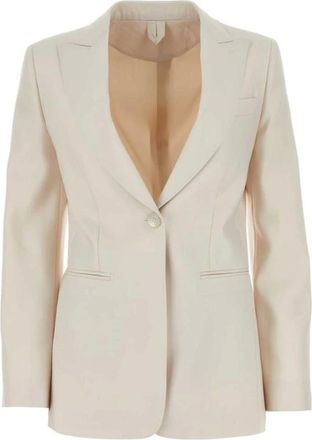 Max Mara Femme, Vestes, Beige, Taille: 36 FR Blazer Tailleur Crois&eacute;