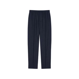 Givenchy Couture Naht Gestreifte Jogginghose aus Wolle - - Trousers - Herren - Blau - L