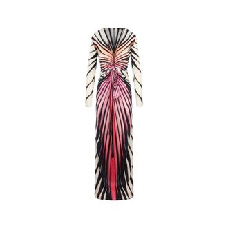 Roberto Cavalli Ray Of Paradise Print Maxi Kleid - - Dresses - Damen - Mehrfarbig - XS