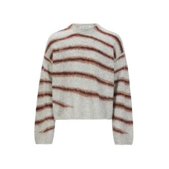 Acne Studios Pull ray&eacute; en laine et mohair