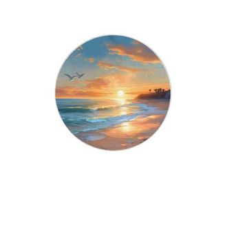 Generic Lot de 4 dessous de verre Hawa&iuml; en diatomite absorbants &agrave; s&eacute;chage rapide pour boissons, bar, d&eacute;coration dint&eacute;rieur