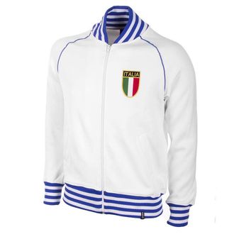 Copa Herren Italy 1982 Retro Fußball Jacke, White/Blue, XXL