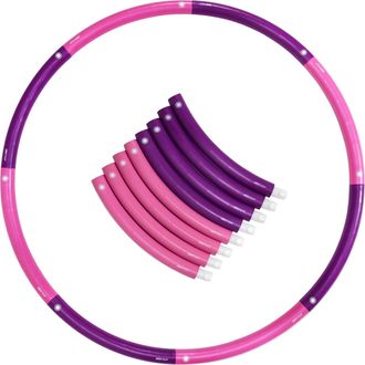 Sport-Thieme Fitnessreifen Power | Stecksystem | Effektives Training | Weiche Schaumstoffpolsterung | Ideal für Anfänger | Fitnessring | 1,4 kg | Pink-Lila | ø 100