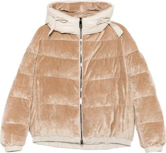 Martyl&ograve; Velvet Puffer Jacket