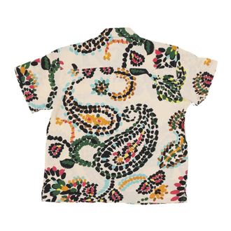 Obey Paisley Dots Gewebtes Hemd Wei&szlig; Rauch - - Shirts - Herren - Mehrfarbig - XL