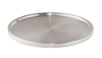 WENKO Schrankrondell Uno, Küchen-Karussell, drehbarer Organizer für Küchenschrank, aus Edelstahl matt, Ø 26,5 cm