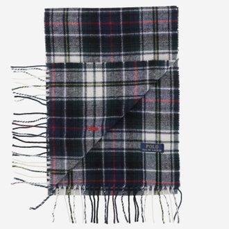 Polo Ralph Lauren Mens Wool Scarf With Logo Multicolour Scarfs