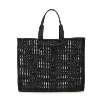 Dolce & Gabbana Femme, Sacs, Noir, Taille: ONE Size Crochet Shopping Bag