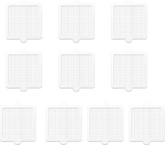 Generico Aufkleber zum Fangen von Haaren in Abfl&uuml;ssen - 10 St&uuml;ck Klebefilter aus Netzgewebe | Haarsammler f&uuml;r Abfluss im Badezimmer | Badewanne Boden Waschk&uuml;ch