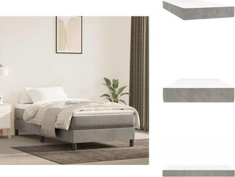vidaXL Vidaxl - Matelas de lit à ressorts ensachés 100x210x20 cm velours - Matelas à Ressorts Ensachés - Matelas à Ressorts Ensachés - Matelas - Meuble De