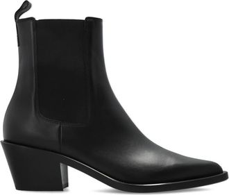 Gianvito Rossi Femme, Chaussures, Noir, Taille: 38 1/2 EU Bottines &agrave; talons Wylie