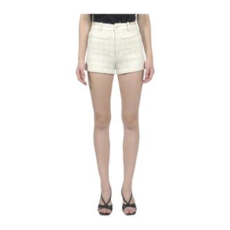 Gucci Wool Tweed Shorts - - Shorts - Damen - Wei&szlig; - 2XS