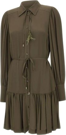 Liu Jo Femme, Robes, Brun, Taille: 40 FR Chemisier Shirt Dress