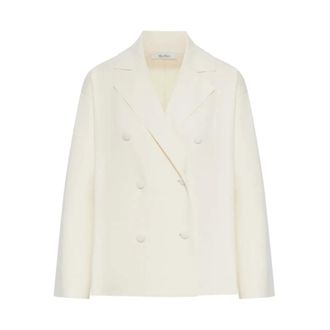 Max Mara Herren, Jacken, Wei&szlig;, SGr&ouml;&szlig;e