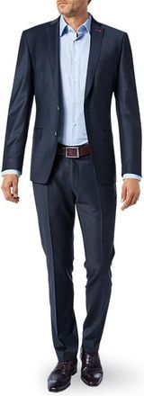 Roy Robson Herren Anzug blau Schurwolle