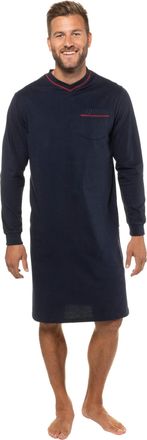 JP1880 Herren große Größen Übergrößen Menswear L-8XL Nachthemd, Homewear, Uni, Langarm, bis Gr 8XL