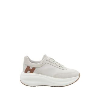 Hogan Baskets compens&eacute;es en cuir H696 - Femme - Chaussures - Beige - Taille: 40 EU