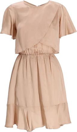 A|X Armani Exchange robe à volants superposés - Tons neutres